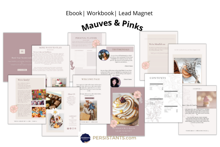 Workbook E-book Lead Magnet - Persistants